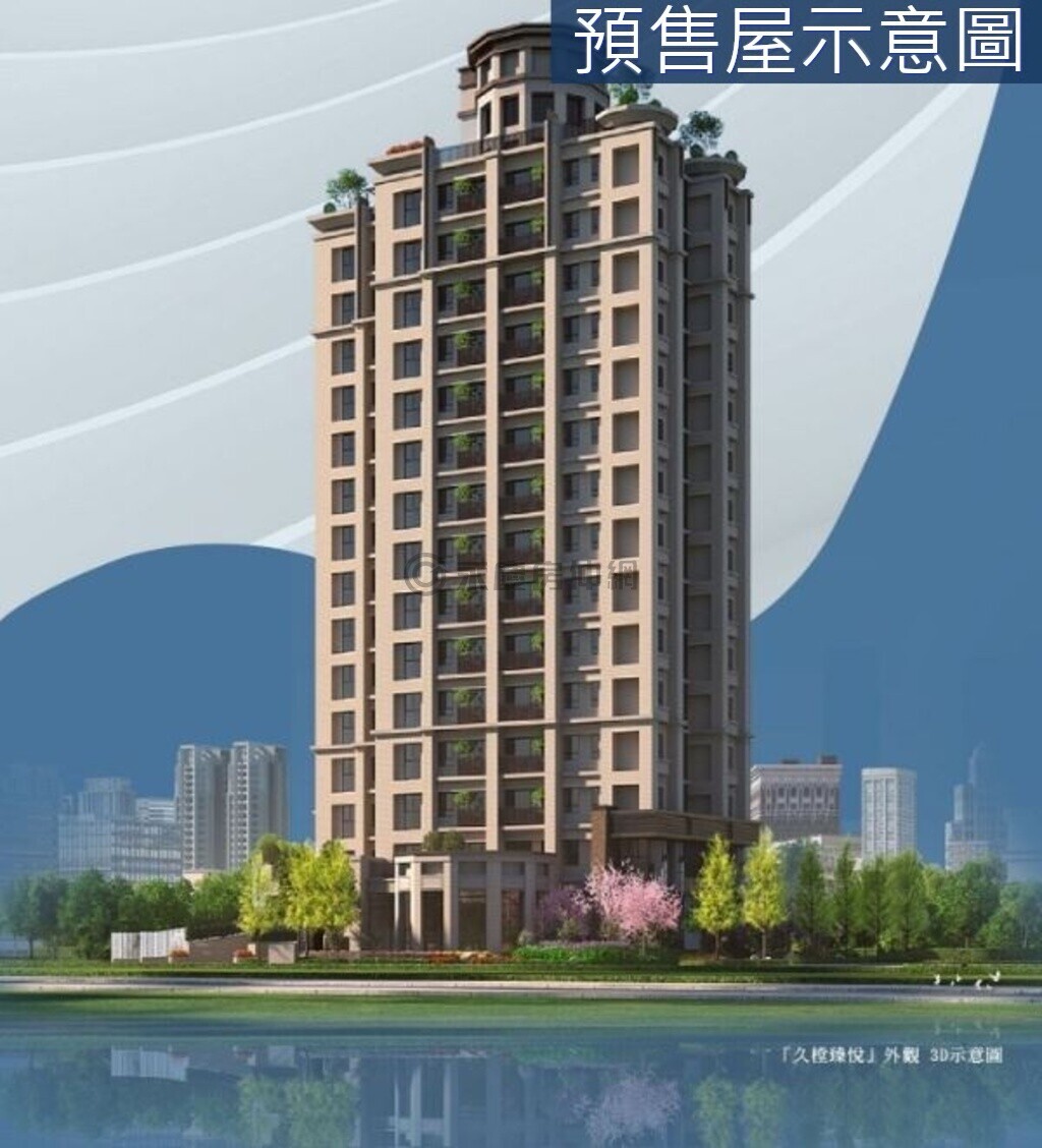 久樘臻悅台中市潭子區中山路三段電梯大廈久樘臻悅三房附b1平車朝南次頂樓視野戶 房屋出售 樂屋網