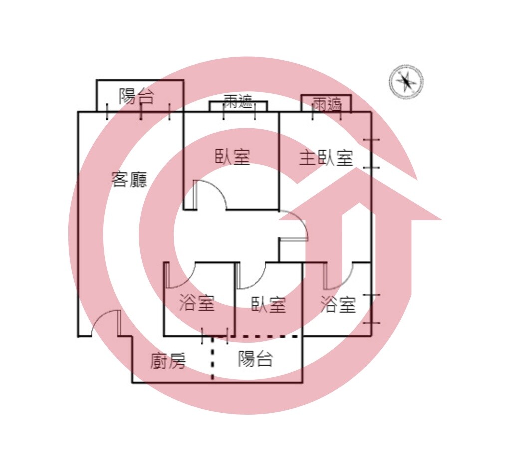 坤悅o2台中市北屯區建和路一段電梯大廈北屯樹孝商圈｜｜高樓層三房大平車 房屋出售 樂屋網