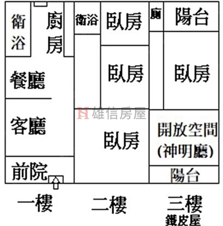 高雄市左營區和光街透天厝左營便宜透天2樓車庫住家加蓋3樓 房屋出售 樂屋網