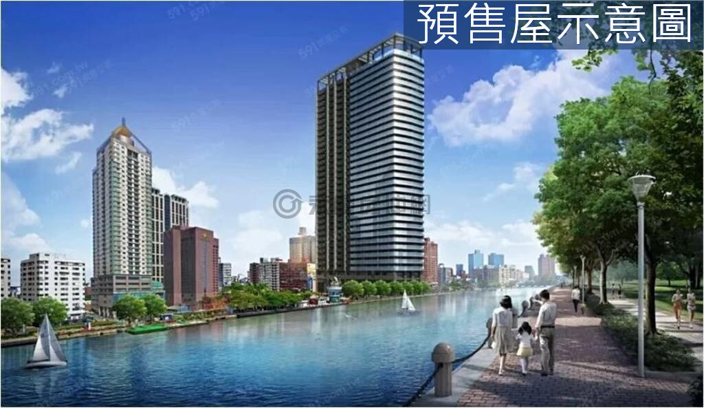 愛情河左岸高雄市前金區河東路電梯大廈愛情河左岸 稀有愛河景觀兩房平車位 房屋出售 樂屋網