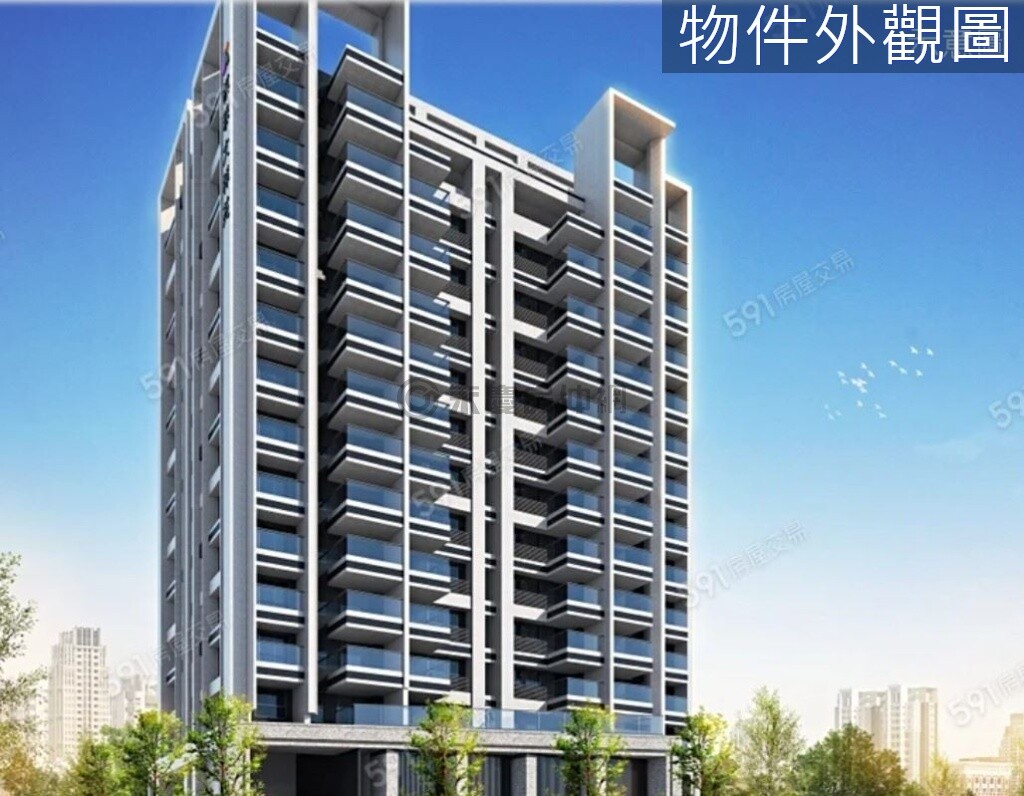棋琴文祥苑高雄市鳳山區自強二路電梯大廈預售｜棋琴文祥苑21房平車邊間高樓層景觀房 房屋出售 樂屋網