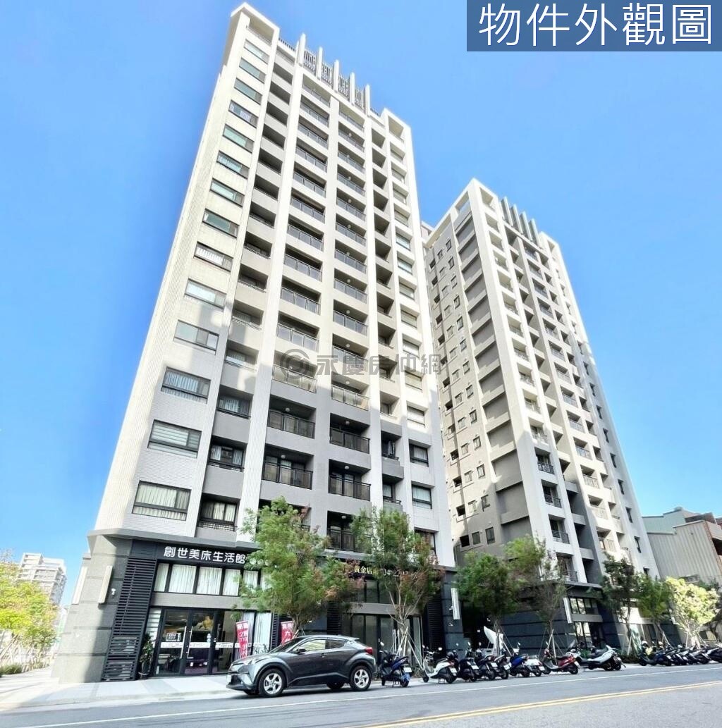 聚佳欣世代台中市梧棲區四維中路電梯大廈☛藝起成家☚聚佳欣世代三房平車次頂樓~海線房仲推薦 房屋出售 樂屋網