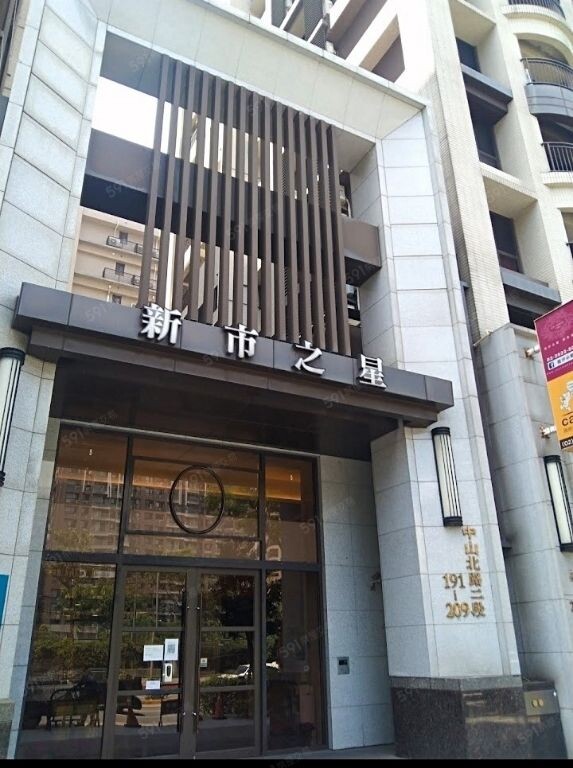新市之星新北市淡水區中山北路二段電梯大廈家樂福旁行政中心旁視野佳交通方便四房三衛大車位 房屋出租 樂屋網