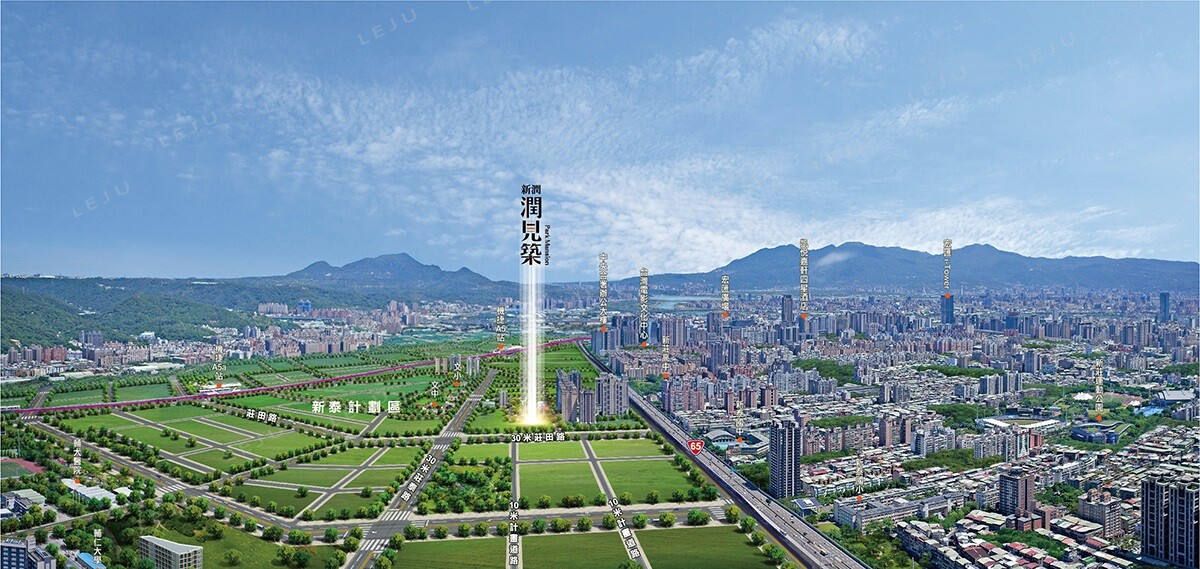 新潤潤見築新北市泰山區莊田路電梯大廈稀有新潤潤見築2房雙衛平車 房屋出售 樂屋網