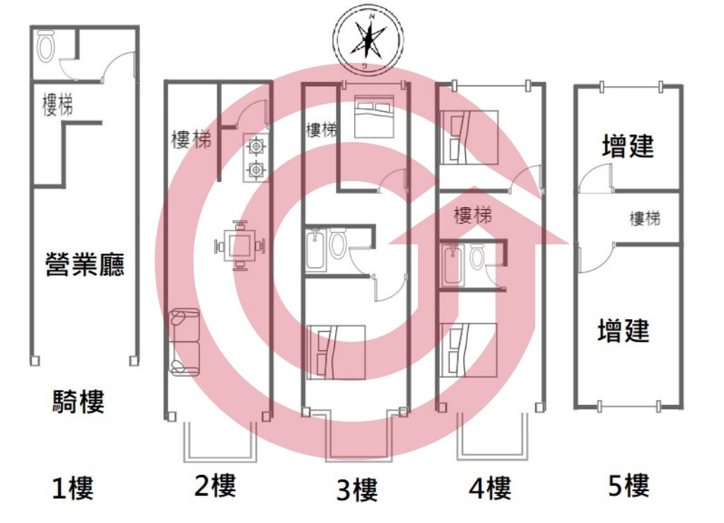 順天王品台中市北屯區平興街透天厝獨家專任一點利順天建設朝南帝王輕齡透店 房屋出售 樂屋網