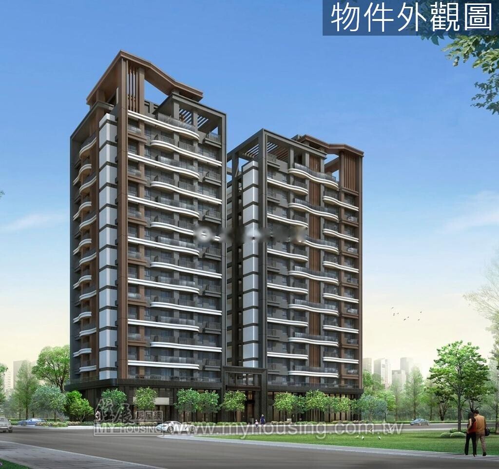 富宇御琚新竹縣竹北市勝利十二街電梯大廈遠百富宇御琚a5 4樓3房平車 房屋出售 樂屋網