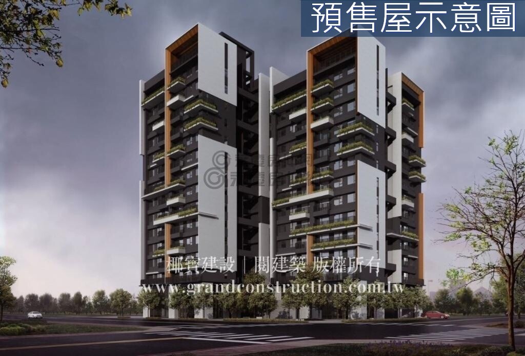 閱建築新竹縣竹北市十興路二段電梯大廈椰林閱建築邊間3房平車 房屋出售 樂屋網