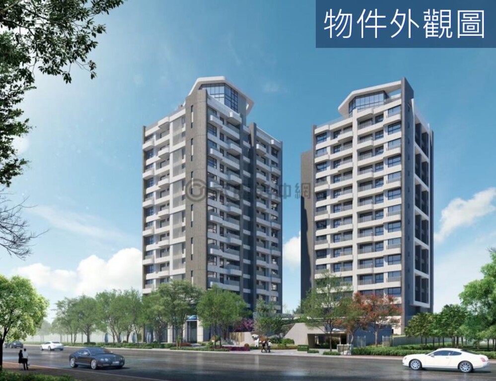 台中市北屯區南興路電梯大廈精銳嚮未來最佳棟別3房平車旁有全聯 房屋出售 樂屋網