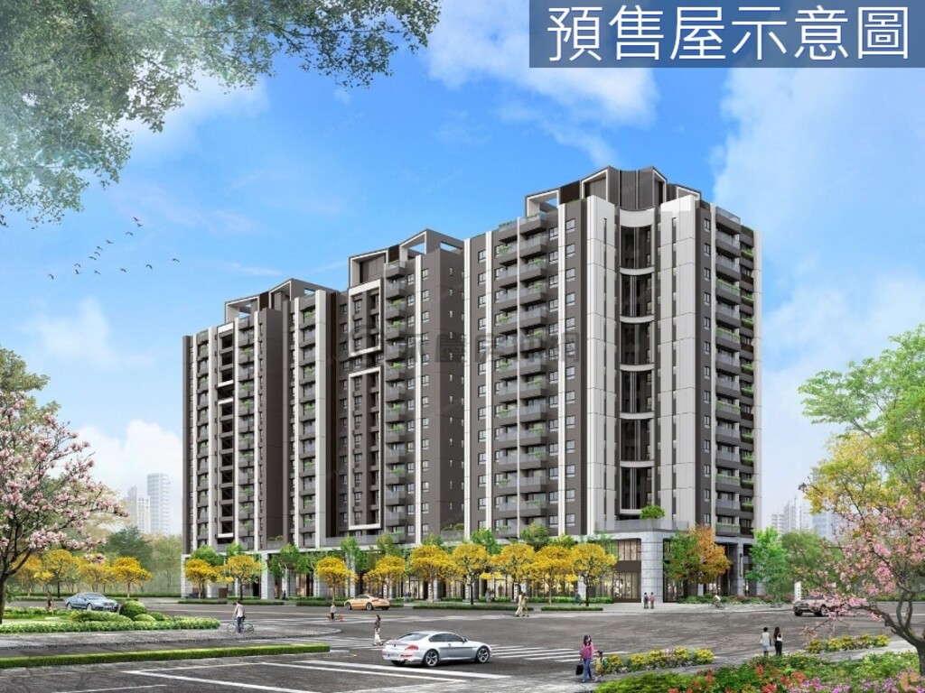台中市北屯區敦富路電梯大廈登陽城之華朝北中高樓層美大三房平車 房屋出售 樂屋網