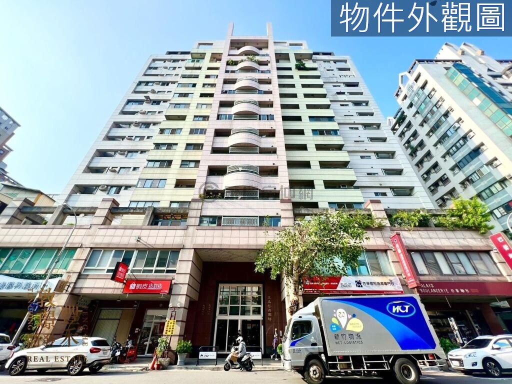 三采藝術園邸台中市南屯區大墩路電梯大廈三采露臺戶 ︱大業學區朝南四房平車『藝術園邸』 房屋出售 樂屋網