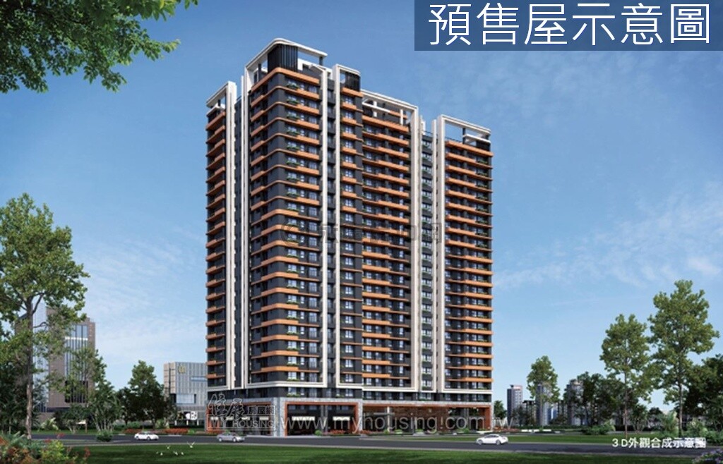 桃園市桃園區正光路電梯大廈中路特區璟都米蘭面公園景觀三房車位 房屋出售 樂屋網